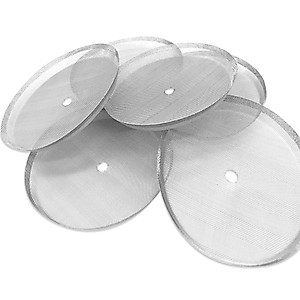 ACKLLR 4 Pack French Press Replacement Filter Screen,Reusable Stainless Steel Mesh Filters for Universal 1000 ml / 34 oz / 8 cup French Press Coffee Makers