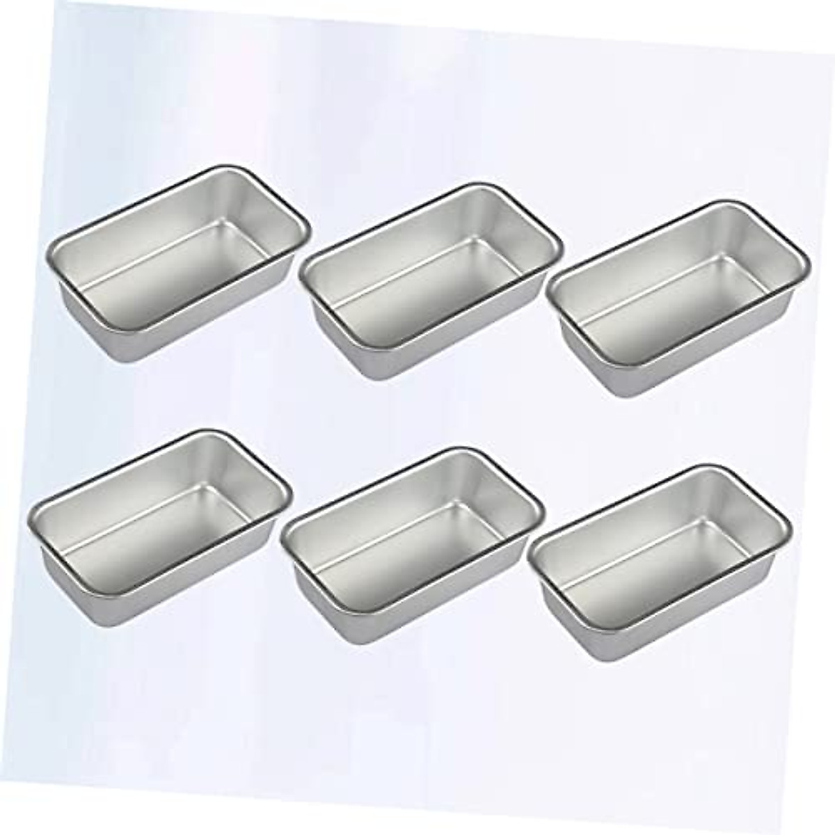 UPKOCH 7pcs Cupcake Baking Pan Cakesicles Mold Mini Cupcake Pan Bread Loaf Tray Bread Toast Box Brownie Kitchen Supplies Baking Tray Household Baking Plate Non Stick Pan Small Bread Oven