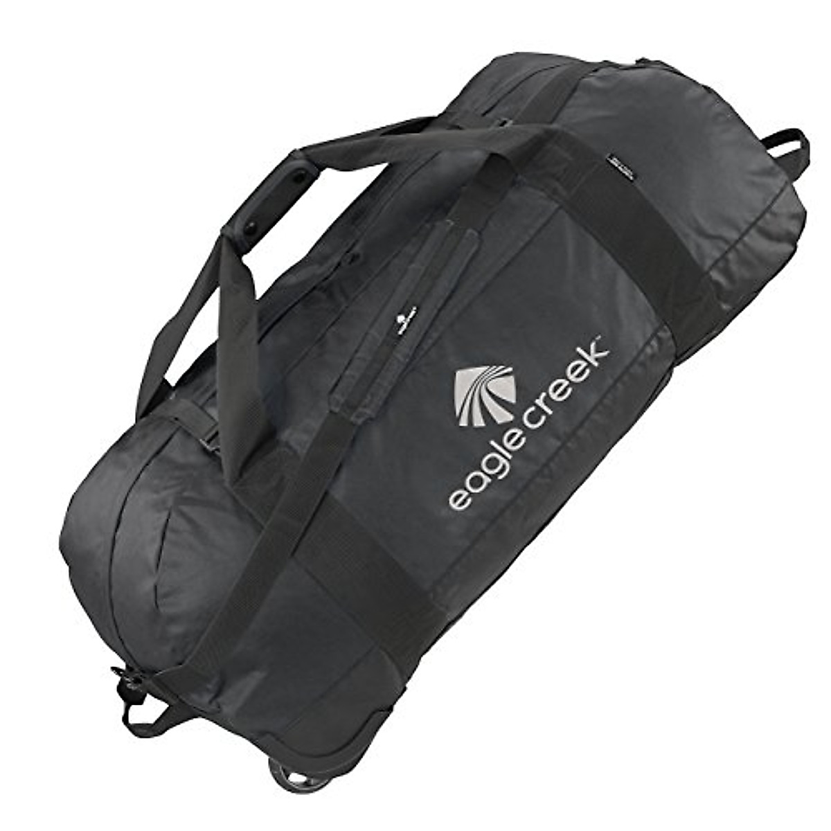 Eagle Creek No Matter What Rolling Duffel Bag XL - Featuring Durable Water-Resistant Fabric, Bar-Tacked Reinforcement, and Heavy Duty Treaded Wheels, Black - X-Large
