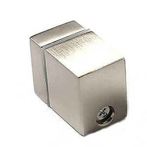 XVL 15-Inch Bathroom Glass Shelf Brushed GS3002L