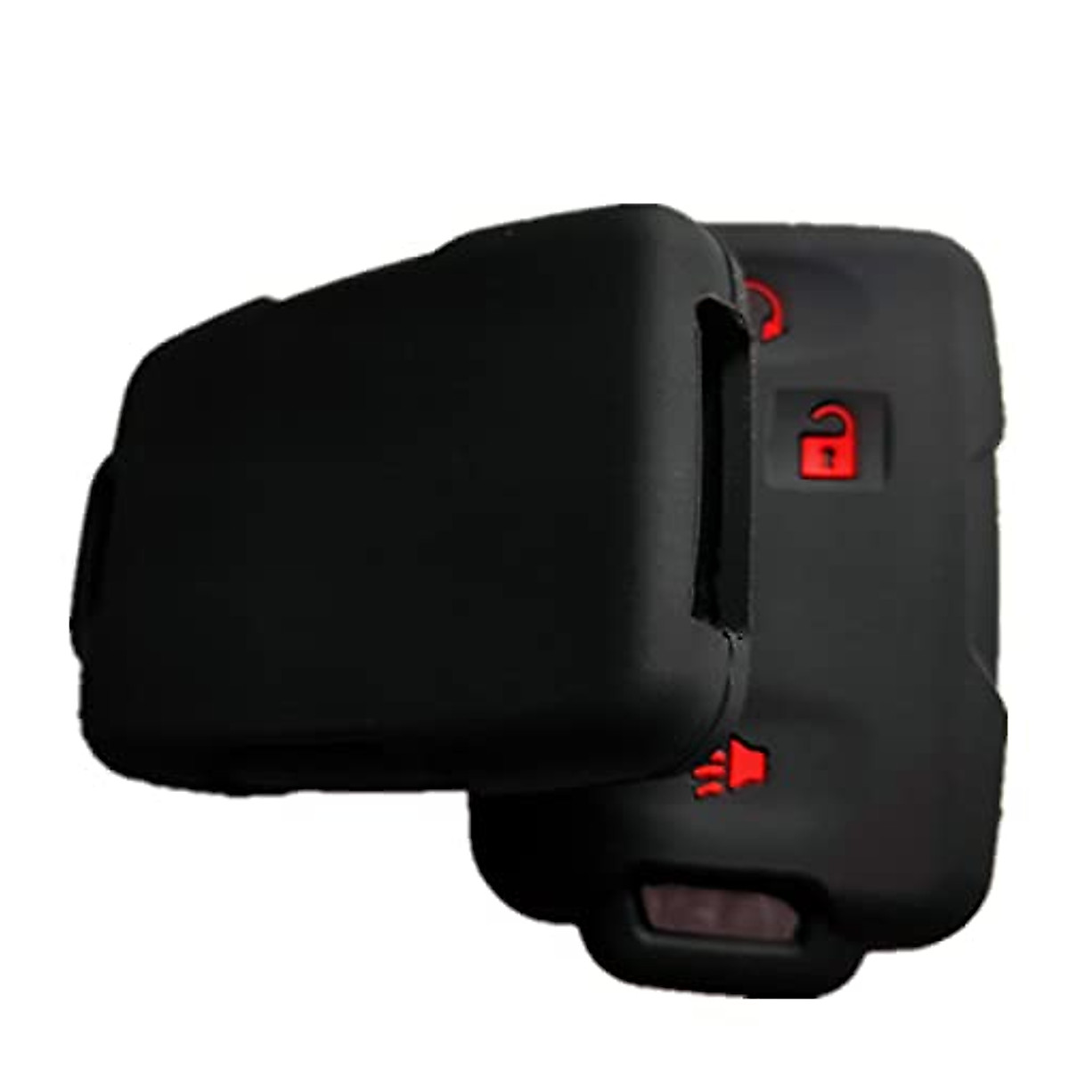 Smart Key Fob Cover Case Protector Keyless Remote Holder for Chevrolet Silverado Colorado M3N32337100 13577770 13577771 GMC Sierra Yukon Cadillac Black