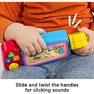 Fisher-Price Laugh & Learn Baby & Toddler Toy Twist & Learn Gamer Pretend Video Game with Lights & Music for Ages 9+ Months