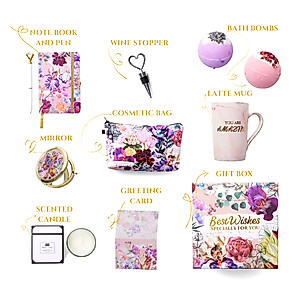 Best Birthday Gift Boxes for Women Friendship Unique Birthday Gifts for Women Best Friend Sister Daughter Mom Best Gift Baskets for Her Feel Better Gifts Valentines day gifts for women friends