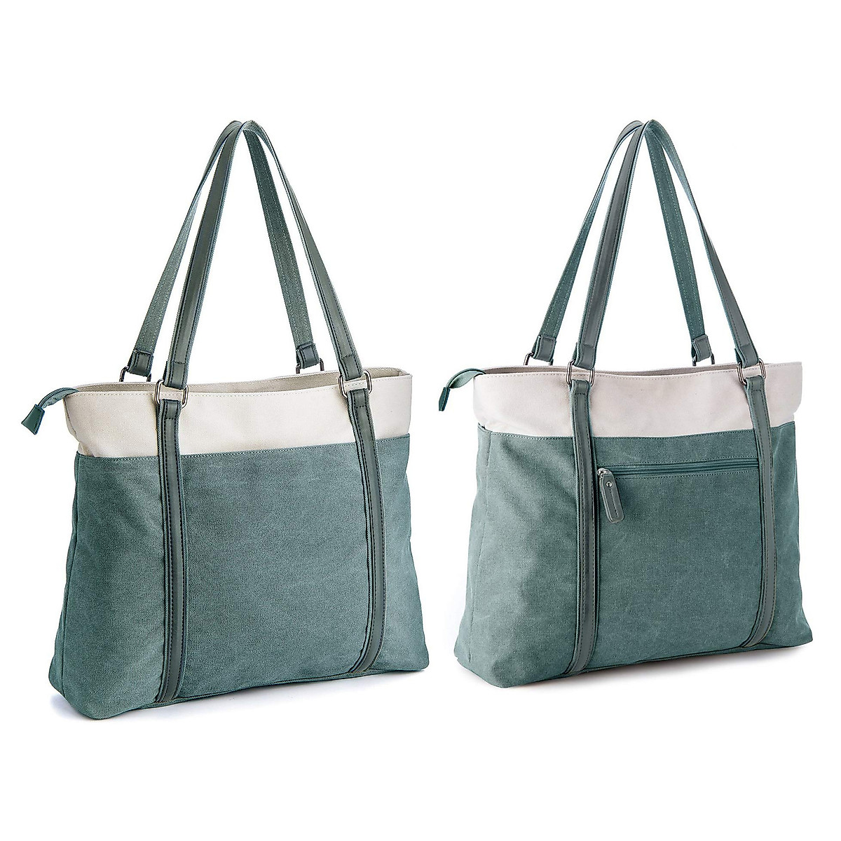 Women's Work Bag with Laptop Compartment Zipper Pockets Teacher Totes Purse