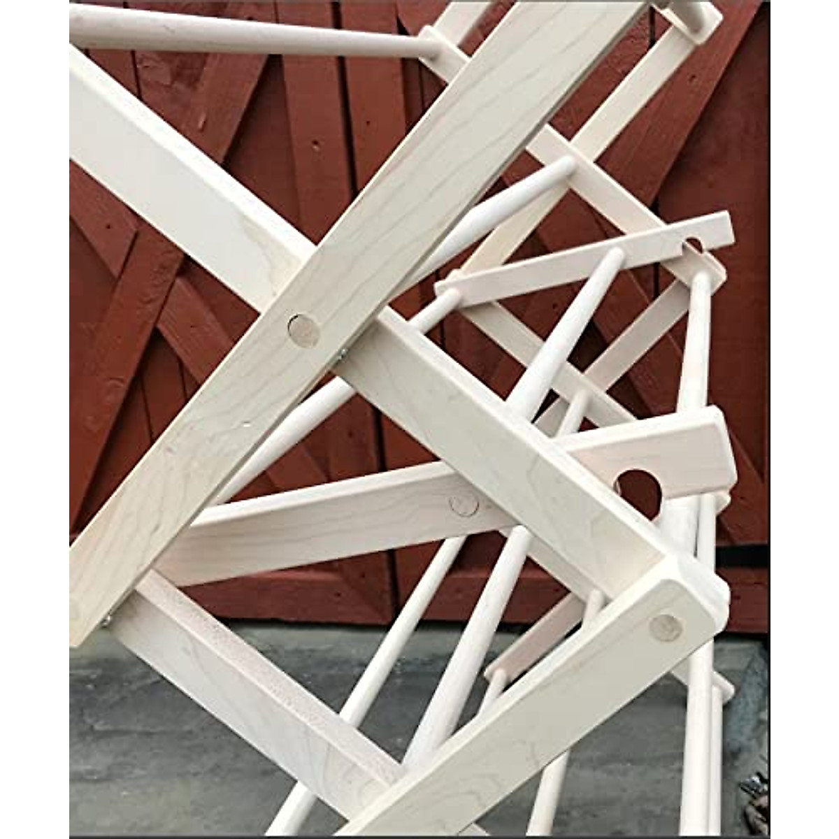 Laundry Clothes Drying Rack-Small 20" Wide Design-Portable & Folds up for Easy Storage-All Natural Maple Wood-Made in USA