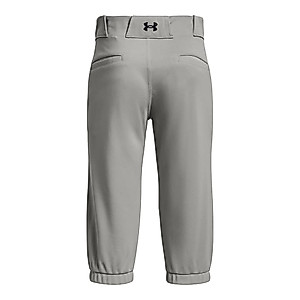Under Armour Girls Utility Softball Pants 22, (075) Baseball Gray / / Black, Medium
