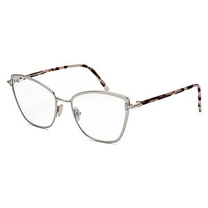 Tom Ford Blue Block Eyeglasses TF5740B 016 Palladium/Rose Havana 54mm FT5740