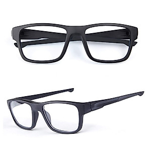 Mcolics Sports Glasses, Basketball Football Soccer Racketball Goggles for Men & Women, Anti-Fog Safety Protective Eyewear (Black)