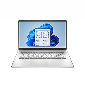 HP 2021 17.3" FHD IPS 250 Nits Laptop Computer, Intel Core i5-1155G7 Processor, 32GB RAM, 2TB HDD+ 2TB SSD, Backlit Keyboard, Intel Iris Xe Graphics, HD Webcam, HD Audio, Win11, Silver, 32GB USB Card