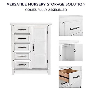 Evolur Andorra Chifferobe, Weathered White