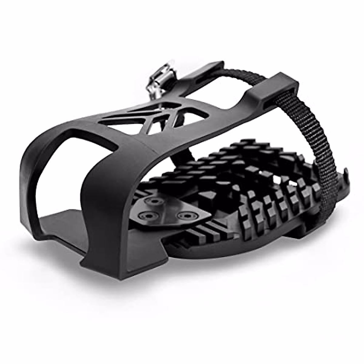 Boerte Peloton Bike & Peloton Bike+ Pedals Compatible Toe Cage Adapters - Convert Look Delta Pedals on Indoor Exercise Bike to Toe Cages and Straps - Ride with Regular Shoes