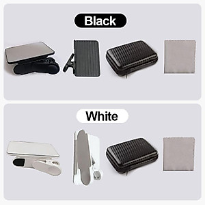 Smartphone Camera Mirror Reflection Clip Kit, New Adjustable Phone Camera Mirror Reflection Clip Kit, Mirror Reflection Clip Kit (White)