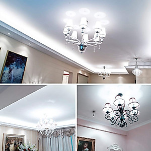 Lxcom Lighting 10W E12 LED Corn Light Bulb(4 Pack)- 2835 SMD 102LEDs E12 Dimmable 100 Watt Equivalent 1000LM Daylight White 6000K Chandelier Bulbs Decorative E12 Base for Home Lighting, AC110-120V