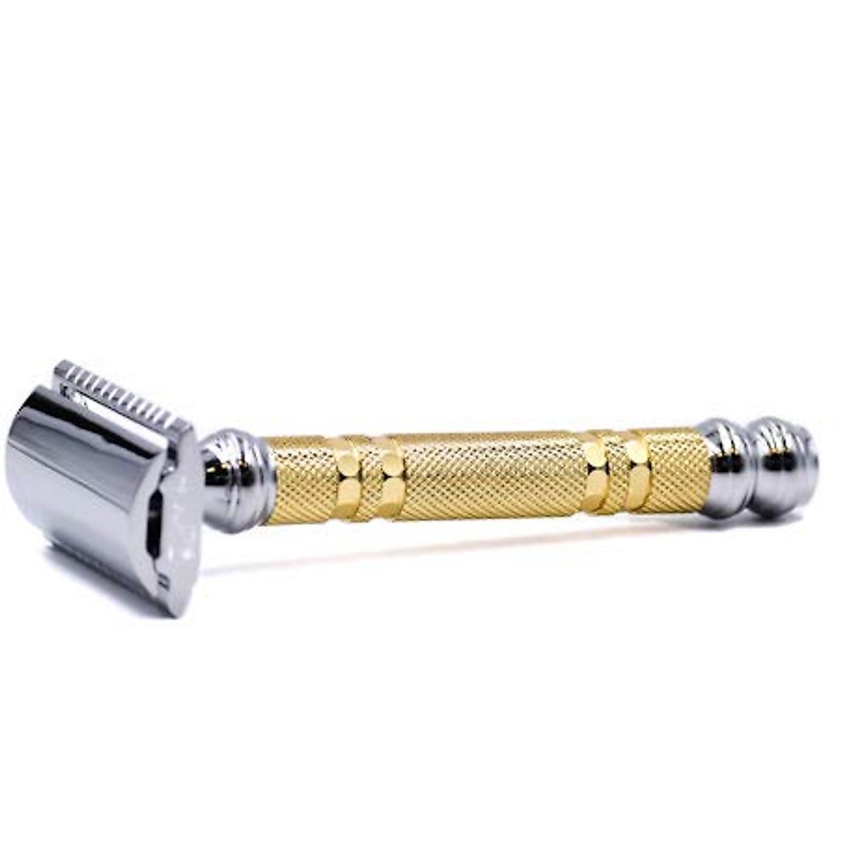 Parker THE CONVERTIBLE 69CR Duel Head Double Edge Safety Razor with Both Open and Closed Comb Heads Included to Customize your Shave, Includes 5 Parker Blades too