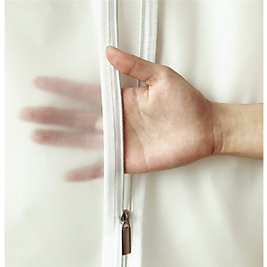 AOFUL Garment Cover Bag, Translucent PEVA Clothes Covers Organizer Storage Pack of 10 (8 Medium + 2 Large)