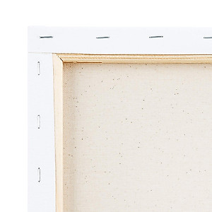 Premiere by Nicole 8 Pack Stretched Canvas for Painting,9x12|Bulk Value Pack Plain White Rectangular Canvases,Triple Acrylic Gesso Primed|Art Supplies for Acrylics,Oil Painting,DIY Wall Decor