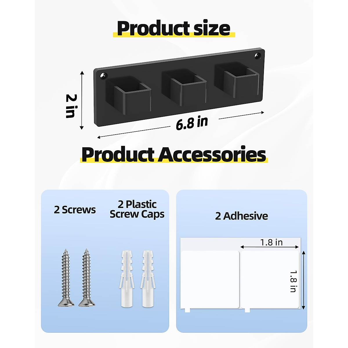 MaxGear Sunglasses Organizer 3 Pack, Wall Glasses Holder, Acrylic Sunglasses Display, Eyeglass Organizer for Multiple Glasses for Office & Home Decor, Unique Gifts for Husband, Women & Girls, Black