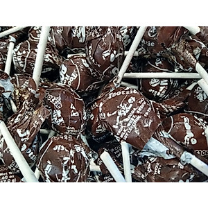 Chocolate Lollipops - 25 Delicious Lollipops with a Chocolate Roll Center Bulk Candy