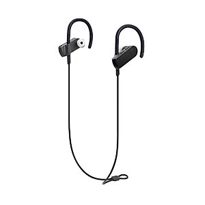 Audio-Technica ATH-SPORT50BTBK SonicSport Bluetooth Wireless In-Ear Headphones, Black
