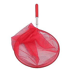 NIKOLay Fishing Bait Trap Net, Childs Extendable Firefly Mesh Positioning Insect Nets for Garden,Red