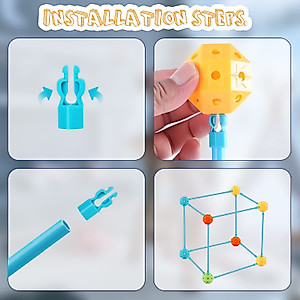 Kids Fort Building Kit,135Pcs Construction Toys for 3-12 Years Old Boys and Girls Indoor&Outdoor Toys Gift DIY Castles Tunnels Play Tent Rocket Tower