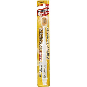 Ebisu premium care toothbrush 6 columns regular softer 3-pack (color Random)