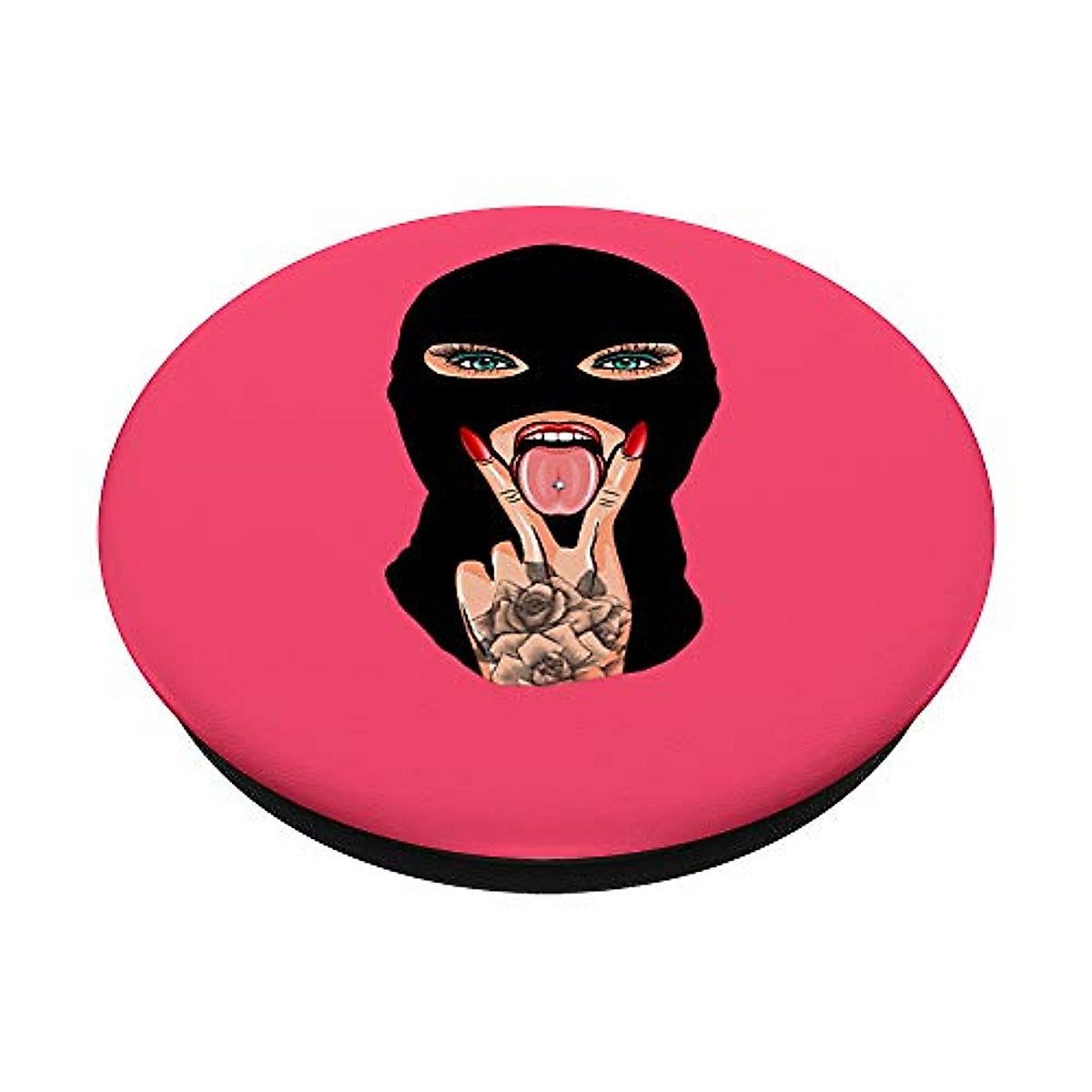 Girl Baby Baklava Mask Women Hip hop Gangster Rap PopSockets Swappable PopGrip