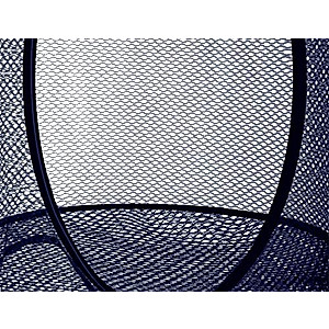 2Pcs Foldable Hanging Storage Mesh Space Saver Bags Organizer,Foldable Suspension Storage 4 Compartments Toy Storage Organizer for Kid Room Toys, Gloves,Hats,Socks Storage 43.5"x 12" Dark Blue