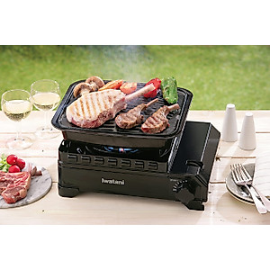 Iwatani CB-ODX-1-BK Cassette Fu Cassette Stove, Tough Maru, Black