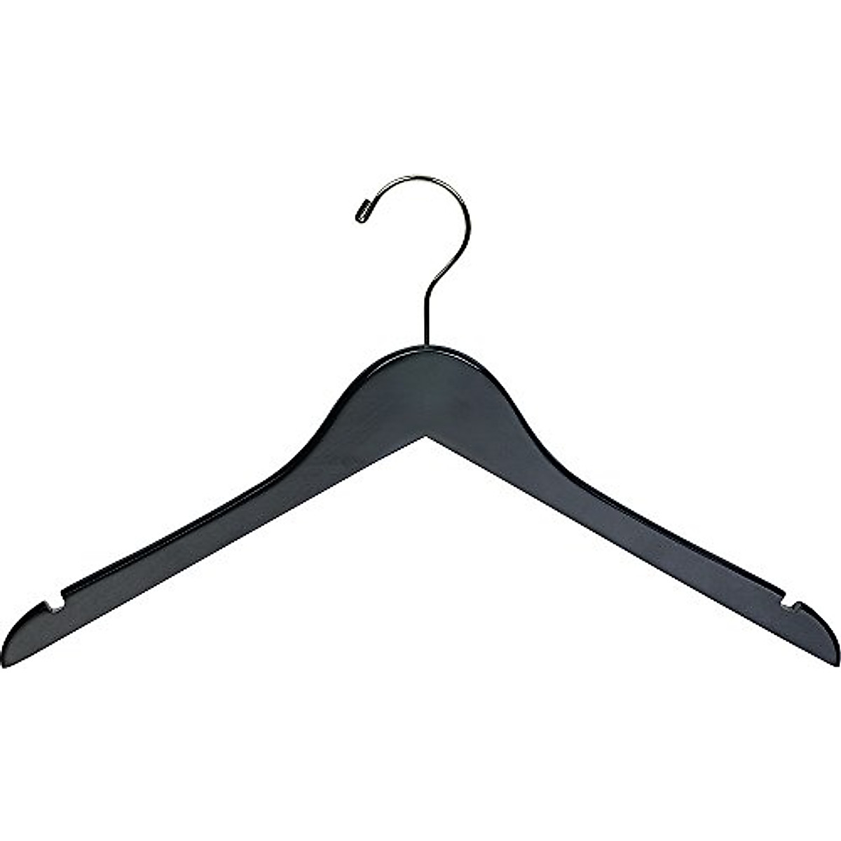The Great American Hanger Company Black Wood Top Clothes Hanger