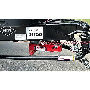 Fastway Flip 88-00-6500 Trailer Tongue Automatic Fold-Up Jack Foot Plate--6 Inch Extension (2-Inch Inner Jack Tube), 2 1/4 Inch , RED