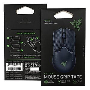 Razer Mouse Grip Tape Viper/Viper Ultimate - Anti-Slip Grip Tape - Self-Adhesive Design - Pre-Cut