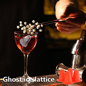 Ice Cube Tray Ghost Ice Cube Molds, Halloween Ghost Decor Easy Release Silicone Mold, Silicone Ice Cube Molds, Halloween Ice Maker Molds(4)