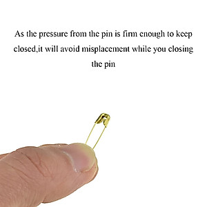 HAHIYO 36mm Length Safety Pins Closed Sturdy Avoid Misplacement Easy Penetrate Safer Operate Reusable Durable Stainless Steel Nappy Diaper Pin Silver 350 PCS for Sock Towel Bed Sheet Vurtains Clothing