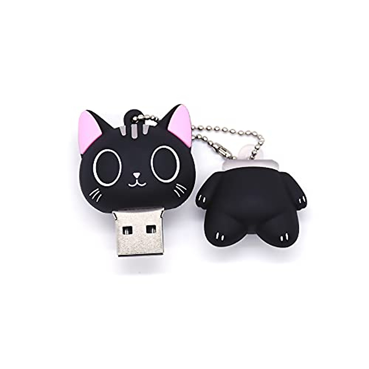 SUNJIANG Cute USB Flash Drive Cat Pen Drive Cartoon Pendrive Memory Stick Cute USB Stick Date Storage Thumb Drive for Kids USB 2.0 (32GB, Cat)