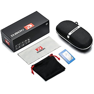 DUBERY Mens Oversized Aviator Sunglasses Classic Large Polarized Lens Shades D103