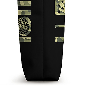 Camo American Flag Lacrosse Tote Bag