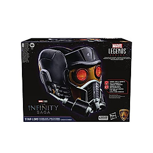 Marvel Legends Series Star-Lord Premium Electronic Roleplay Helmet with Light and Sound FX, Perfect for Adult Halloween Costume, Guardians of The Galaxy Adult Roleplay Gear