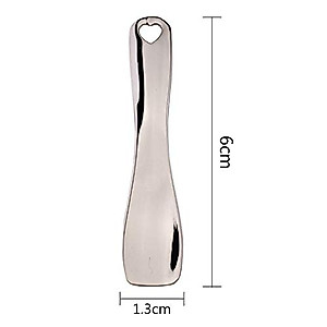 Teensery 3 Pcs Metal Cosmetic Spoon Spatulas Makeup Skin Care Facial Cream Mask Scoop Tool for Home Salon (Gold, Silver, Rose Gold)