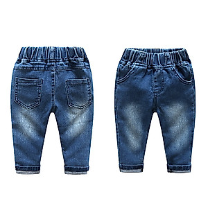 Kimocat Baby Boys Clothing Set Fashion Casual Suit Long Sleeve and Denim Pants