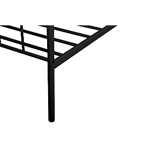 gaodashang Twin Size Metal Frame Daybed with Pullout Trundle,Heavy Duty Steel Slat Support Sofa Bed for Guest,No Spring Box Needed,Black