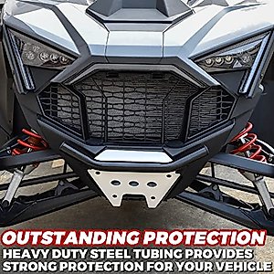 SAUTVS Front Bumper for RZR Turbo R/ Pro R 22-23, Black Front Brush Guard Protector Low Profile Bumper Pre Runner Bumper for Polaris RZR Turbo R / Pro R 2022-2023 Accessories (Replace #2884354)