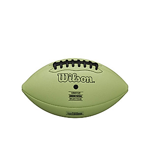 Wilson Luminous Glow Football - Junior Size, Green