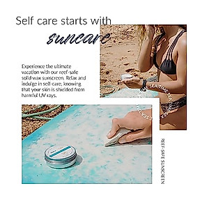 Reef Safe Sunscreen SPF 50 Mineral Face Balm, Hawaii & Mexico Approved, Biodegradable, Zinc, Allantoin, Oxybenzone & Octinoxate Free, Water Resistant, Biodegradable, Natural Ingredients by Coral Safe