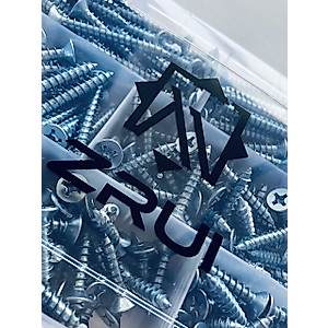 Drywall Screws Assortment Kit, Self Tapping Screws for Plastic, Wood, Drywall, Metal, Flat Head Screws, Multi Purpose Blue Carbon Steel, M6, 7 Different Sizes, 280pcs, Screw Set Assortment