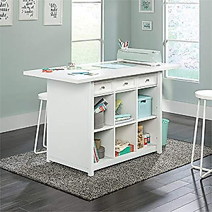 Sauder Craft Pro Series Work Table, White finish