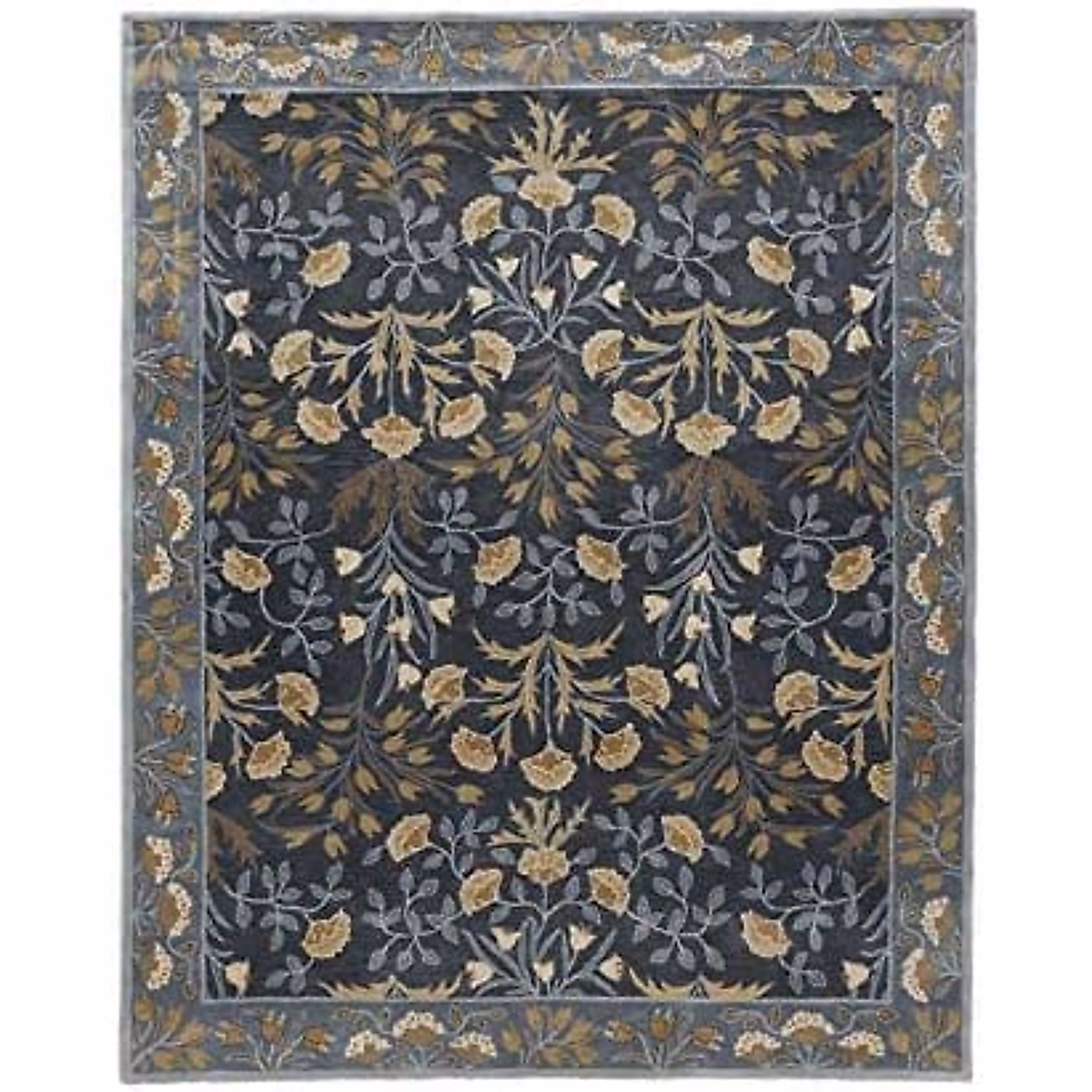 Pottery Barn 3x5 2.5x9 5x8 8x10 9x12 Adeline Blue Handmade Tufted Woolen Area Rug (9x12)