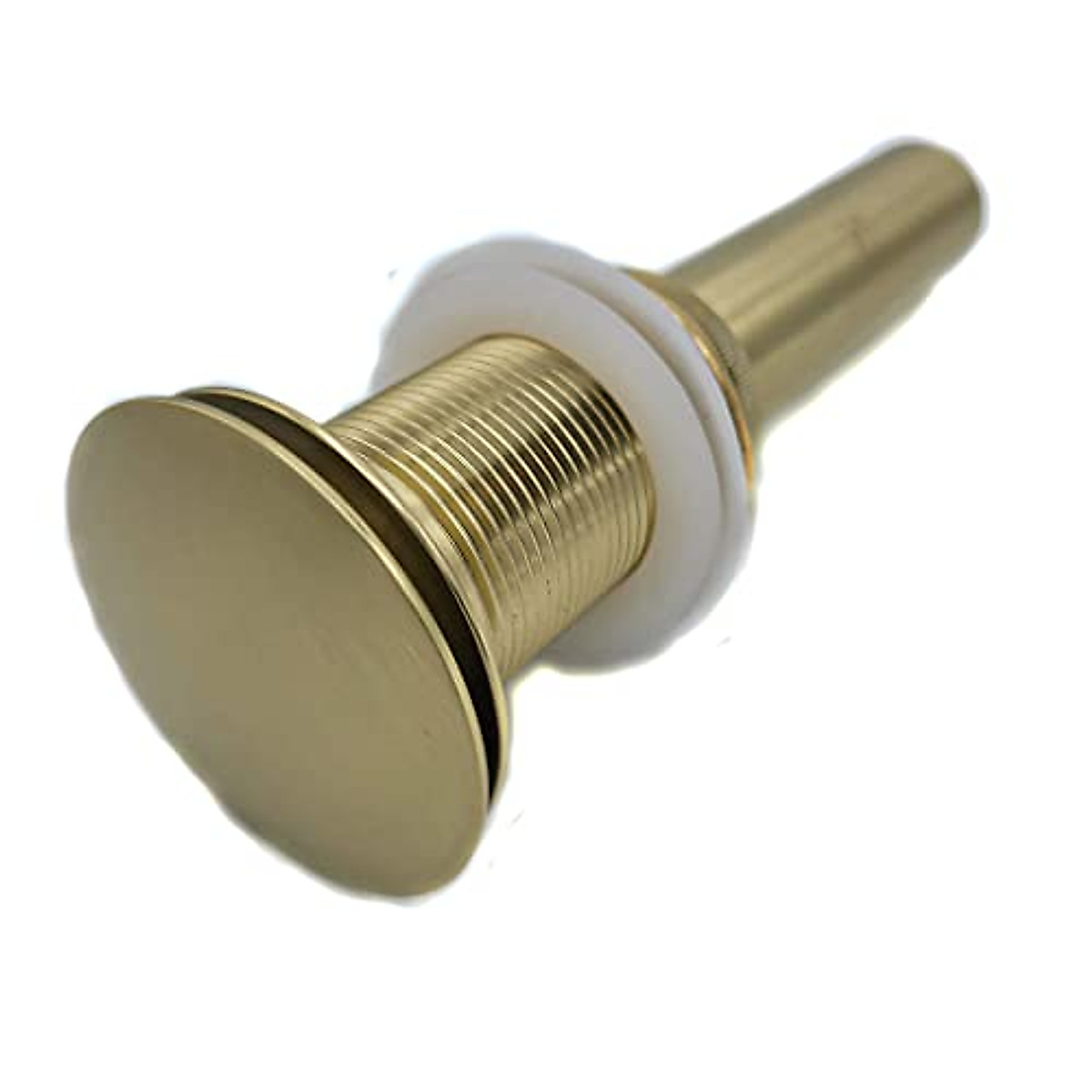 Luxury High Arc Single Handle One Hole,Tall Modern Bathroom Vessel Sink Faucet, Solid Brass Lavatory Vanity Faucet, Free Pop Up Drain Assembly and Water Hoses. cUPC Certified (Brushed Gold)