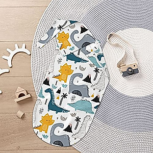 Dinosaur Baby Stuff Swaddle Receiving Blanket with Hat Set Dinosaur Swaddles Up New Born Soft Transition Sleep Sacks for Infant Boys Girls(0-6Mth)