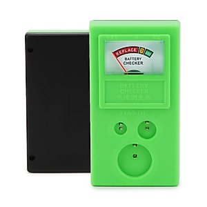 Rongon Button Cell Battery Tester Portable Button Battery Checker1.5v 3v Small Battery Tester Meter Tool for LR44 CR2032 CR2025 Button Cell